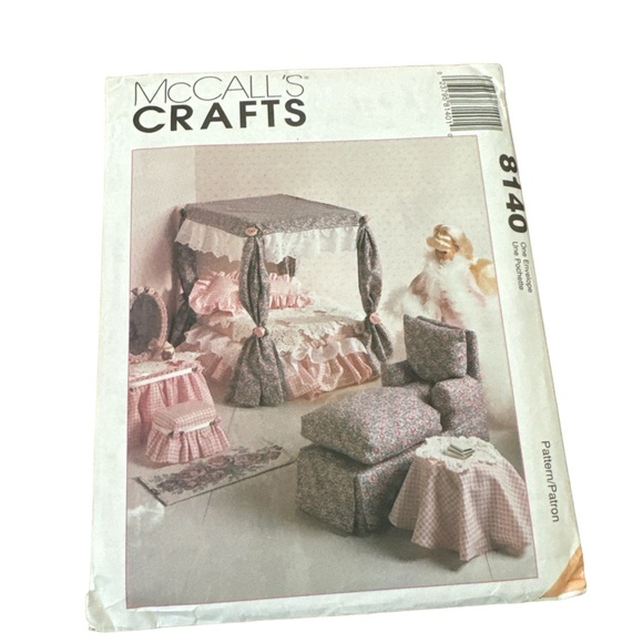 Other | Mccalls 814 Crafts Fashion Doll Furniture Sewing Pattern Uncut ...